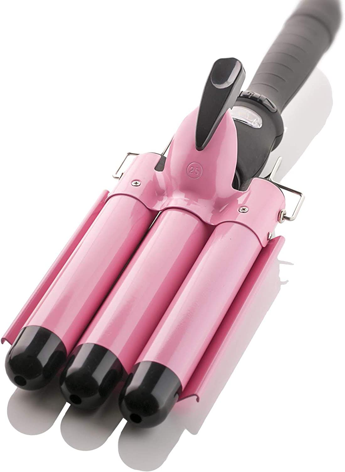 3 Barrel Curling Iron Wand with LCD Temperature Display - Hosey 1 Inch ...