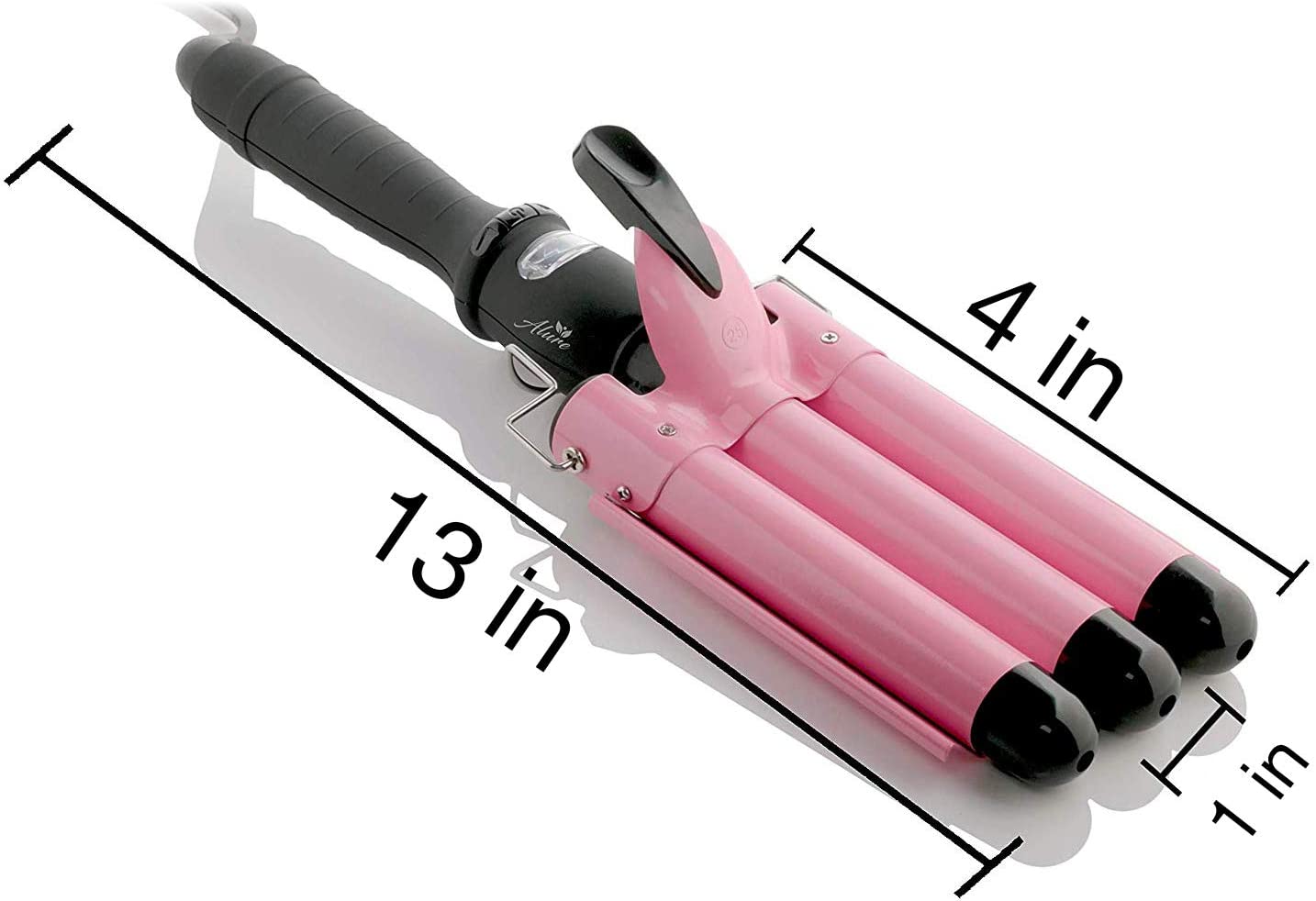 3 Barrel Curling Iron Wand with LCD Temperature Display - Hosey 1 Inch ...